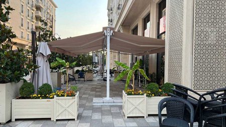 T markiza. Ikki tomonli Markiza. Kafe restoran va uylar uchun. Tent