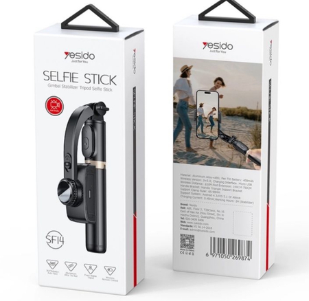 Yesido SF14 Stabilizatorli Selfie Stick / Стабилизирующая палка