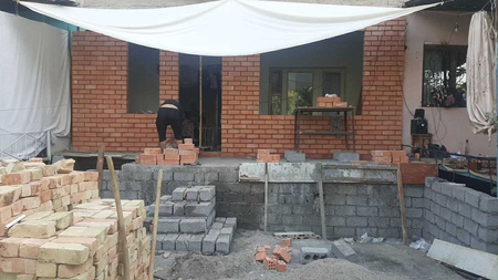 Кладка балкон кирпча