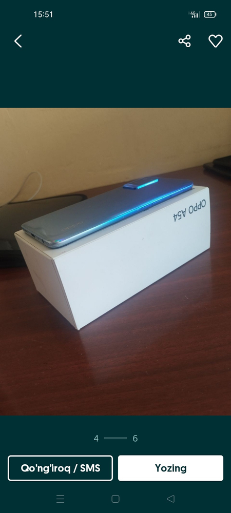 Oppo 54 A sotiladi xolati idyal