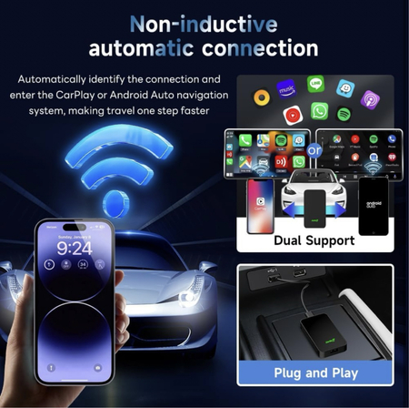 Carlinkit 2air (5.0) беспроводной адаптер Apple CarPlay / Android Auto