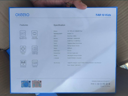 Planshet Oteeto Tab10 kids