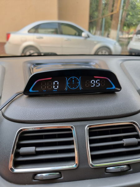 LED HUD OBD2 сув харорати учун