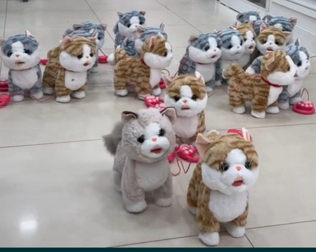 Говоряшая звуковой Сабака Кошка Игрушка Gapiradigan Mushuk va Kuchuk