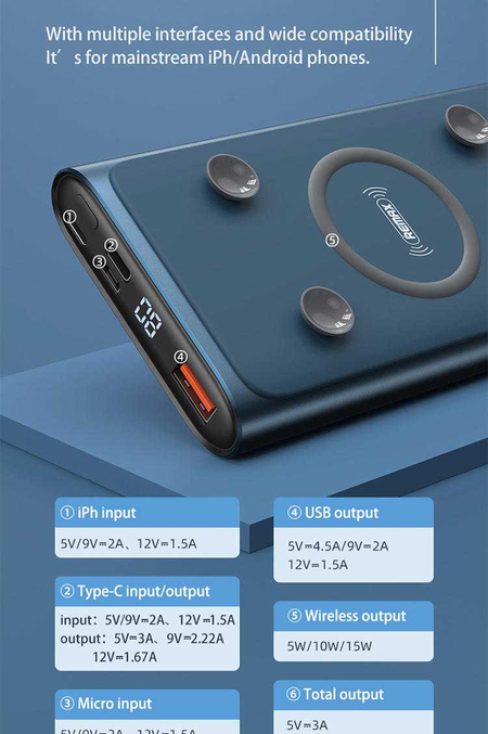 PowerBank 10 000 mAh 22.5W Remax RPP-130 MAGSAFE +ДОСТАВКА!