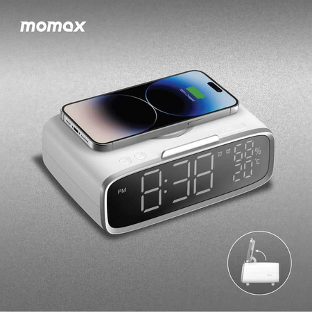 Momax Q.Clock5 | Цифровые часы (с беспроводной зарядкой)