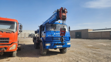Kamaz Kran Alteg , 25 tonna , 2015 jil zavatiskoy metan , sena 820 mil