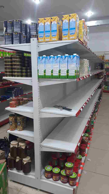 Новый двустороннийСтеллаж для супермаркетов