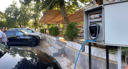 Установка зарядка для электромобилей, ustanovka qilamiz 7 220 kw