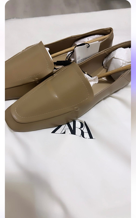 Лоферы лаковые ZARA