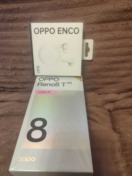 Смартфон OPPO Reno8 T 5G 256 .  беспроводные наушники и родной чехол.