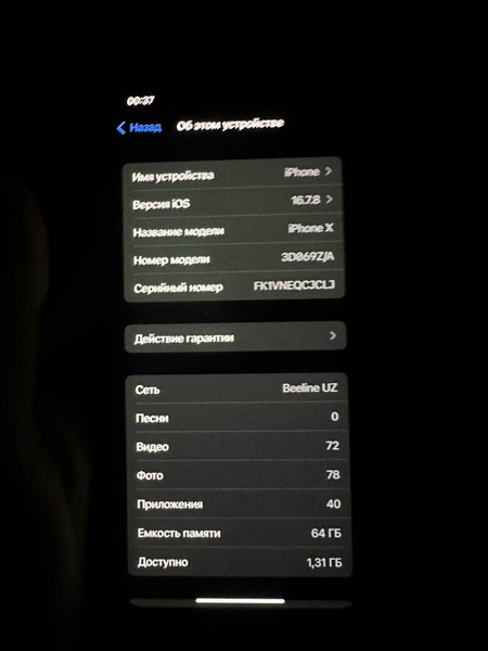 iphone x 64 white