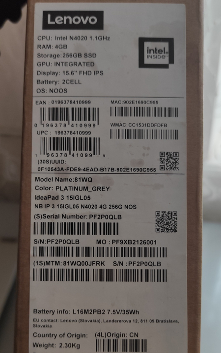 LENOVO notbuk xali yangi