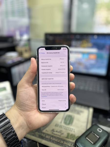 IPHONE X/64GB. LL/A. Коробкаси бор. Face ID ишламайди. Доставка бор.