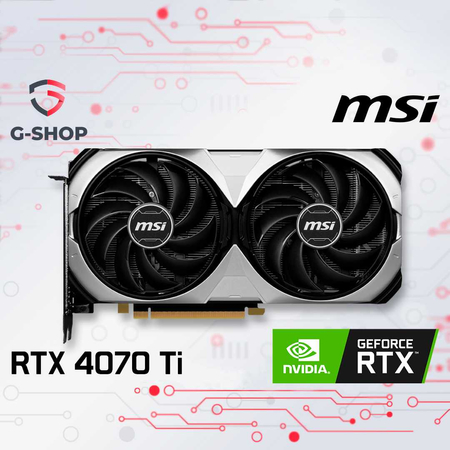 Игровая видеокарта NVIDIA MSI GeForce RTX 4070 Ti VENTUS 2X 12GB GDR6X