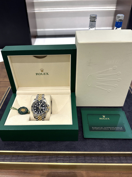 NEW Rolex GMT Master II 40mm Steel and Yellow Gold