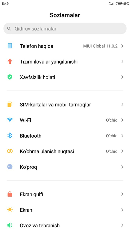 Redmi 5A 16gb kabrobkasi toʻliq