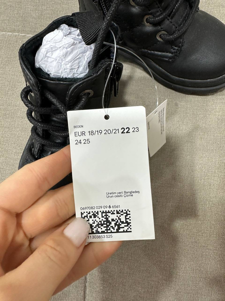 Сапожки осенние h&m, новые. Размер 22-23