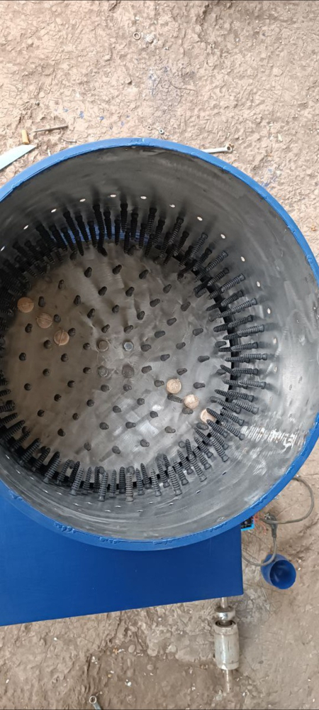 Tovuq patini tozalash uchun mop baraban, Drobilka va Mishalkalar
