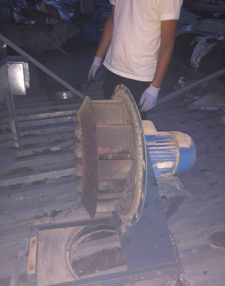 Ventiliyatsiya mator dudbiron tozalash