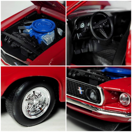 Ford Mustang 1967 Boss 429 Железная масштабная модель машинка - Достав