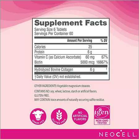 Коллаген NeoCell Super Collagen+ C+ биотин+ протеин 360таб. USA