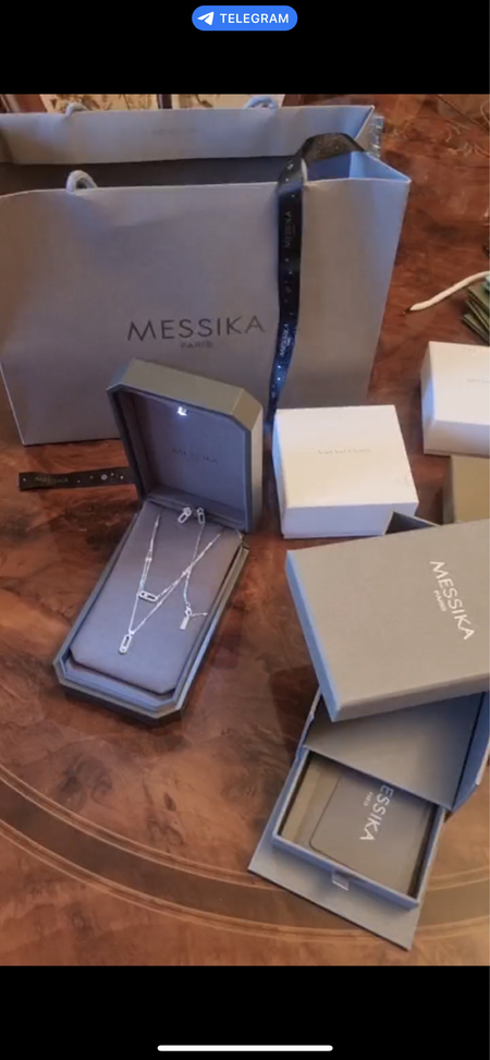 Messika цепочка и сережки