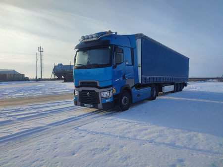 Renault + KRONE прицеп cотилади