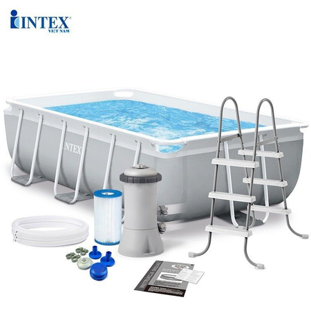 Каркасний бассейн INTEX 4.00×2.00×1.00см достафка  бесплатная