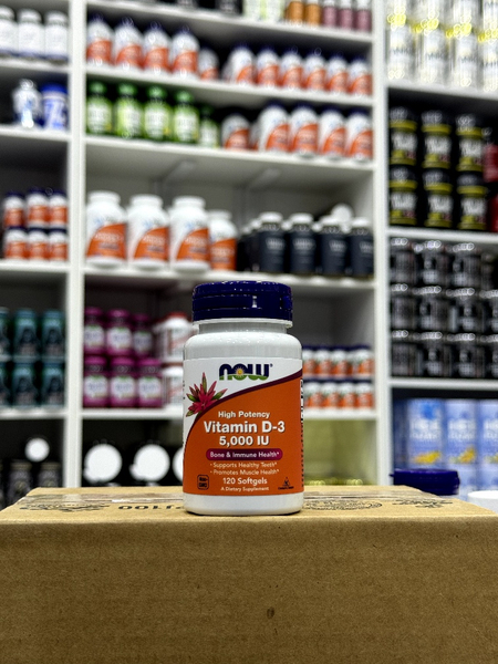 Now Vitamin D3 5000iu 120 softgels, витамин д3.