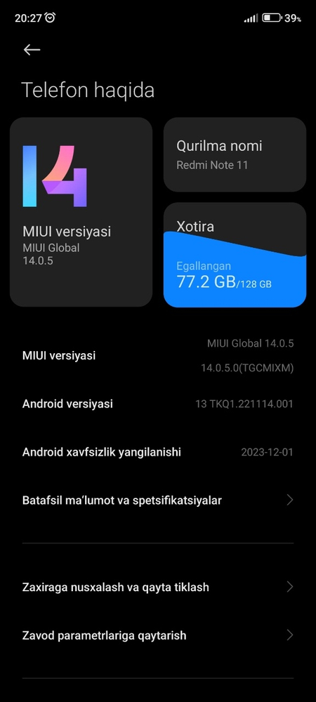 Redmi note 11 sotiladi