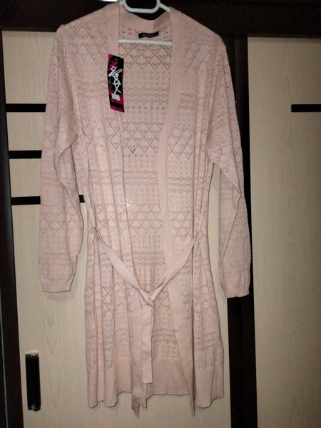 Качественный Кардиган персикового цвета