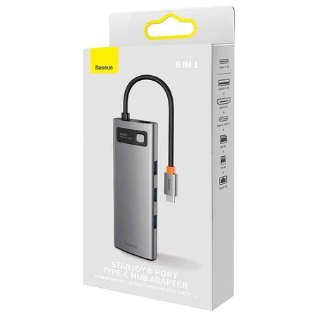 HUB Baseus WKWG080113 Type-C  8 port / адаптер-концентратор