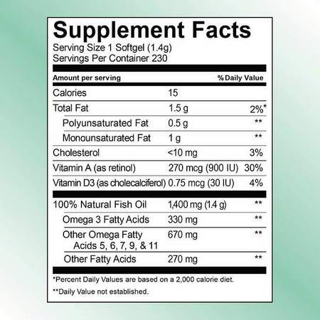 Kirkland Signature Wild Alaskan Fish Oil 1400 mg., 230 Softgels