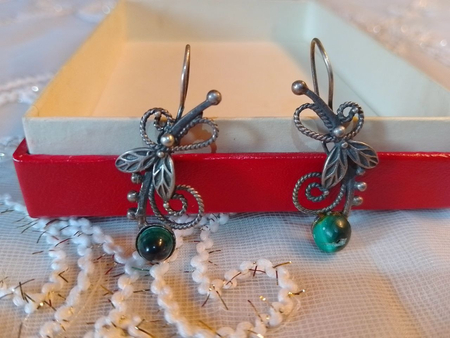 Серьги из мельхиора