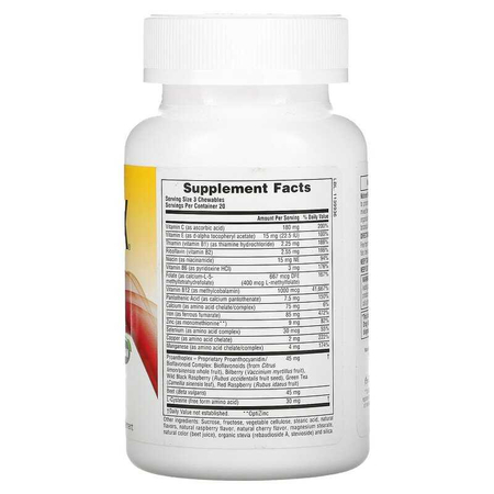 Nature's Plus, Hema-Plex, ягодное ассорти, 60 жевательных пастилок