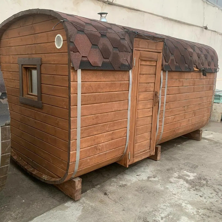 Русский сауна  бочка