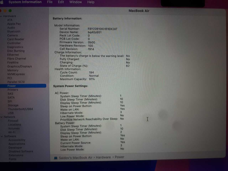 macbook air m2   8/256