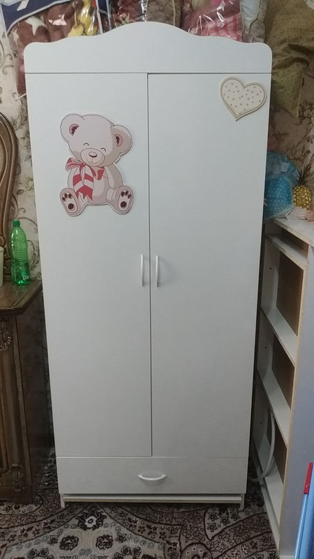Детский кровать и шкаф