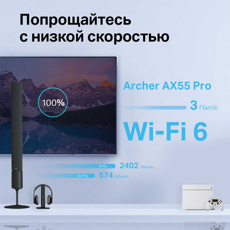 WiFi роутер Archer AX55 Pro AX3000 двухдиапазонный