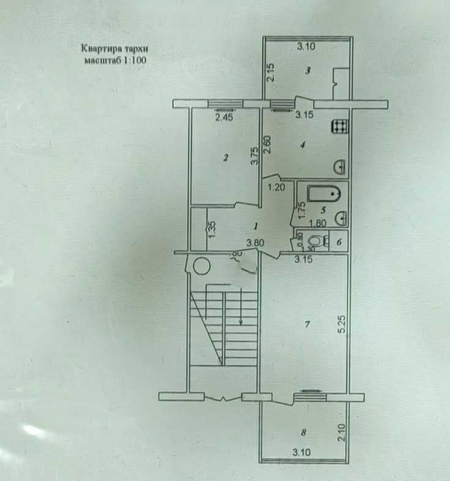 Срочно продам 2-х комнатную квартиру (60кв.м)на Тузель-3