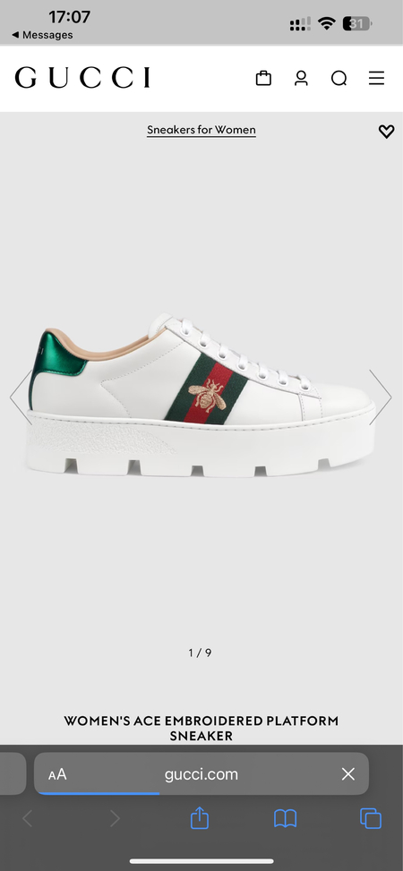 Gucci orginal krossovka