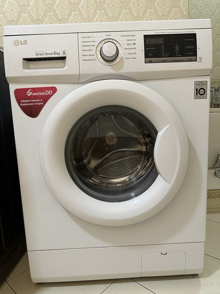 Kirmoshina LG 6kg yaxshi ishlidi. Xech qanaqa aybi yo’q. DD motor.