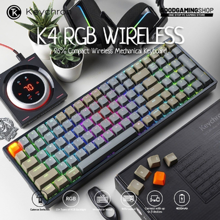 RU/ENG Keychron K4 V2 Беспроводная Механическая Клавиатура