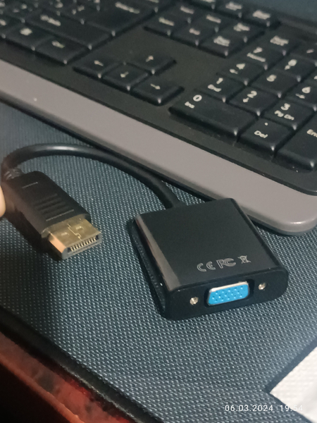 Display port to vga