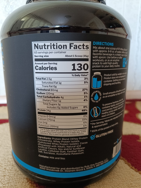 Rule 1 whey protein