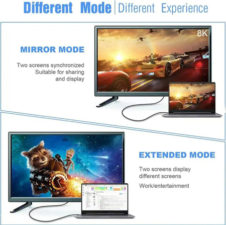 Type-C-DisplayPort кабель 2 м.