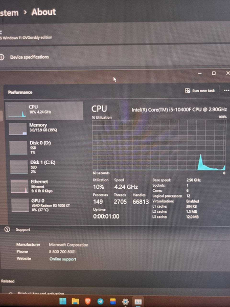 Игровой Компьютер Сотилади. i3-10400f, Radeon RX5700XT 8GB, DDR4 16GB