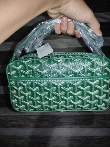 Goyard cap vert bag