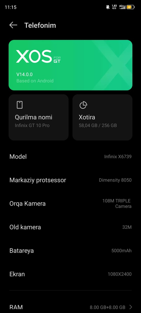 Infinix gt 10 pro 5g 90 fps
